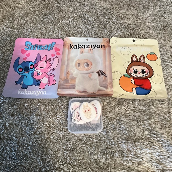 labubu | Makeup | Copy Labubu And Stitch Face Masks With 4 Pink Labubu ...